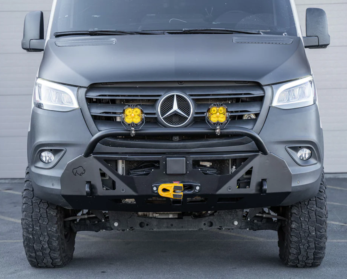 Low-Pro Front Bumper for Mercedes Sprinter (2019-2024) by Roambuilt ...