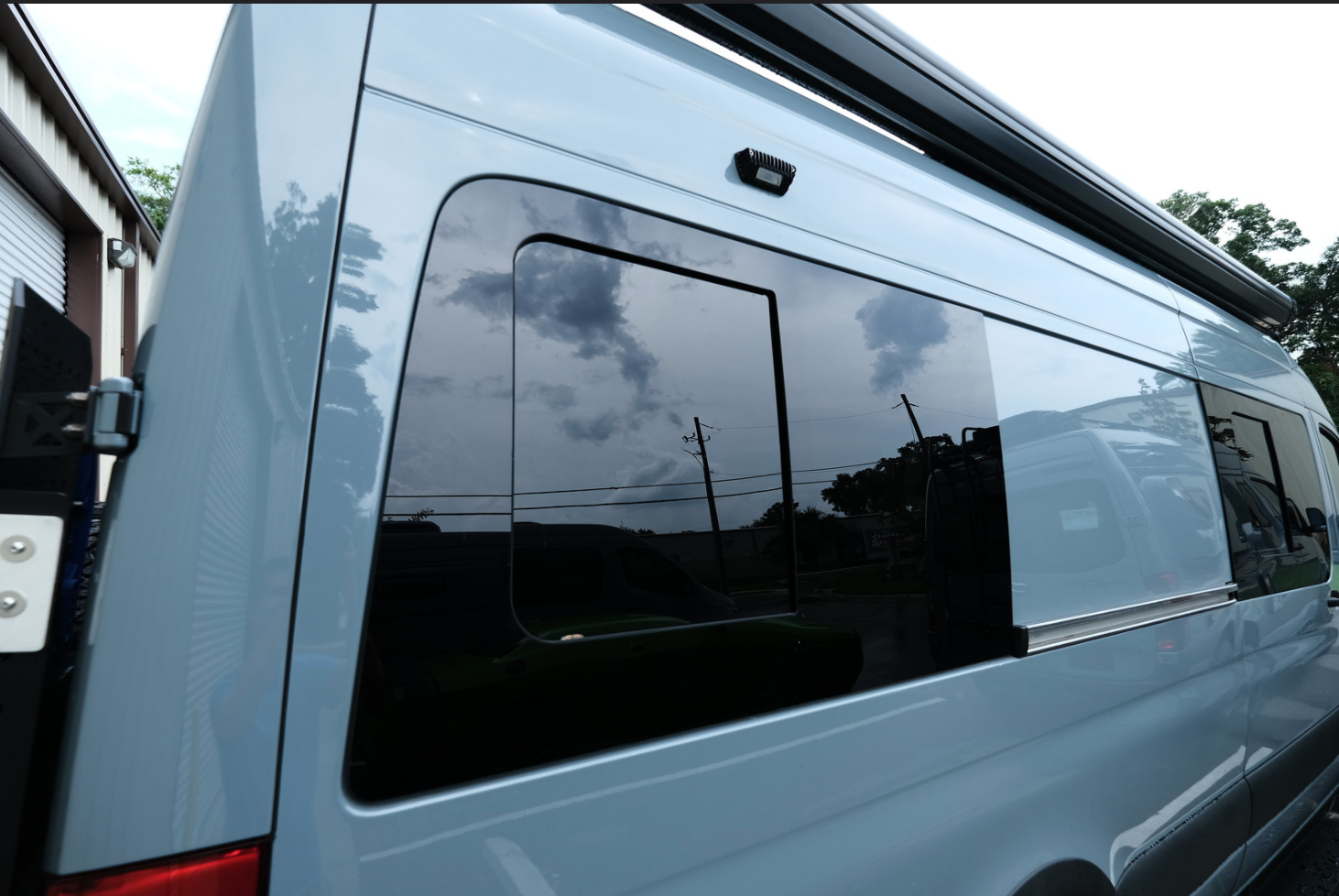 Mercedes Sprinter Passenger Rear Quarter Half Slider Window with Scree ...